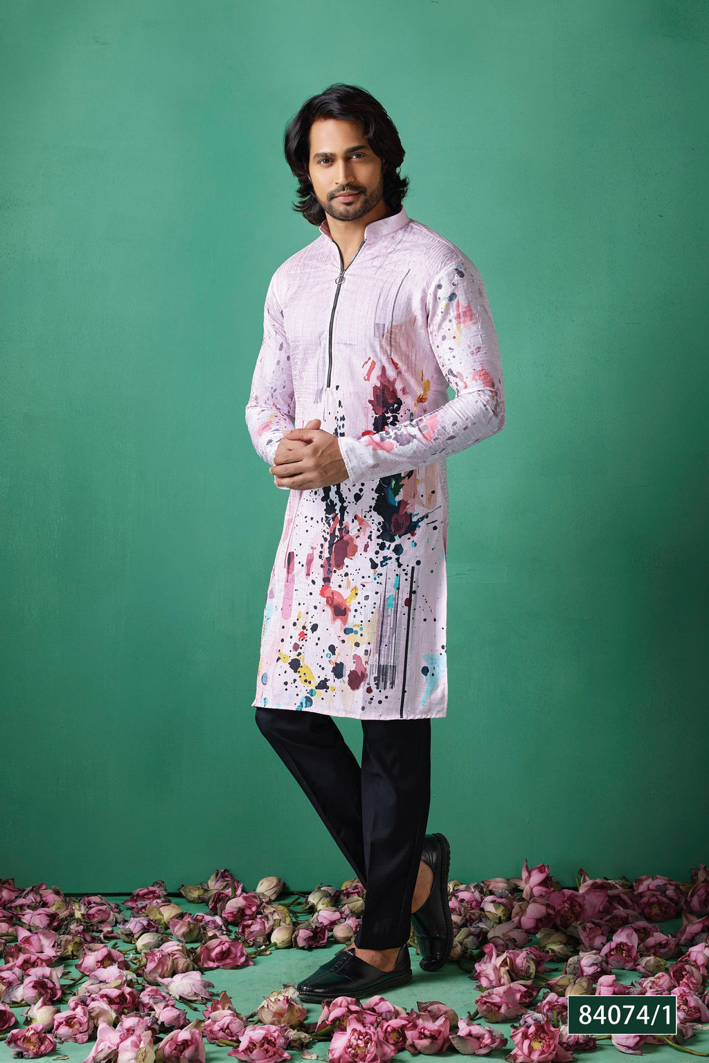 Artistic Splatter Kurta Set – Raja selection